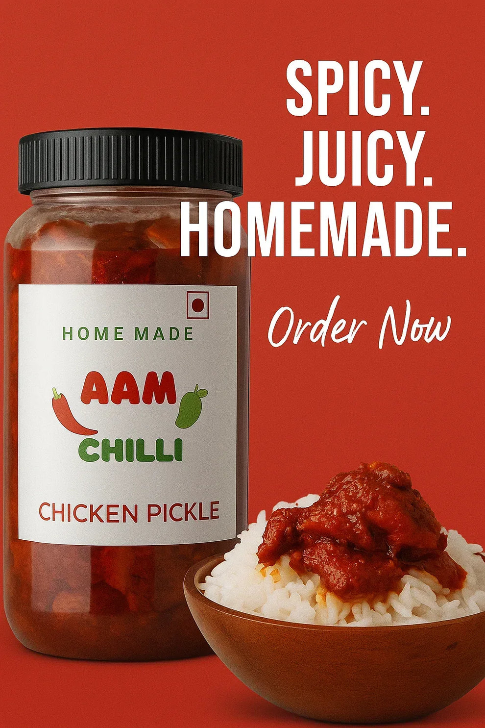 Homemade Boneless Chicken Pickle - Village Style – Aam Chilli
